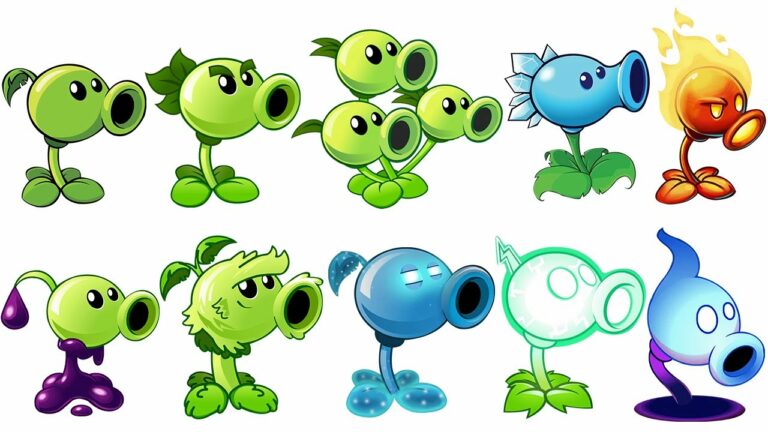 All the Peashooters of Plants vs. Zombies 2025 MyTruKo